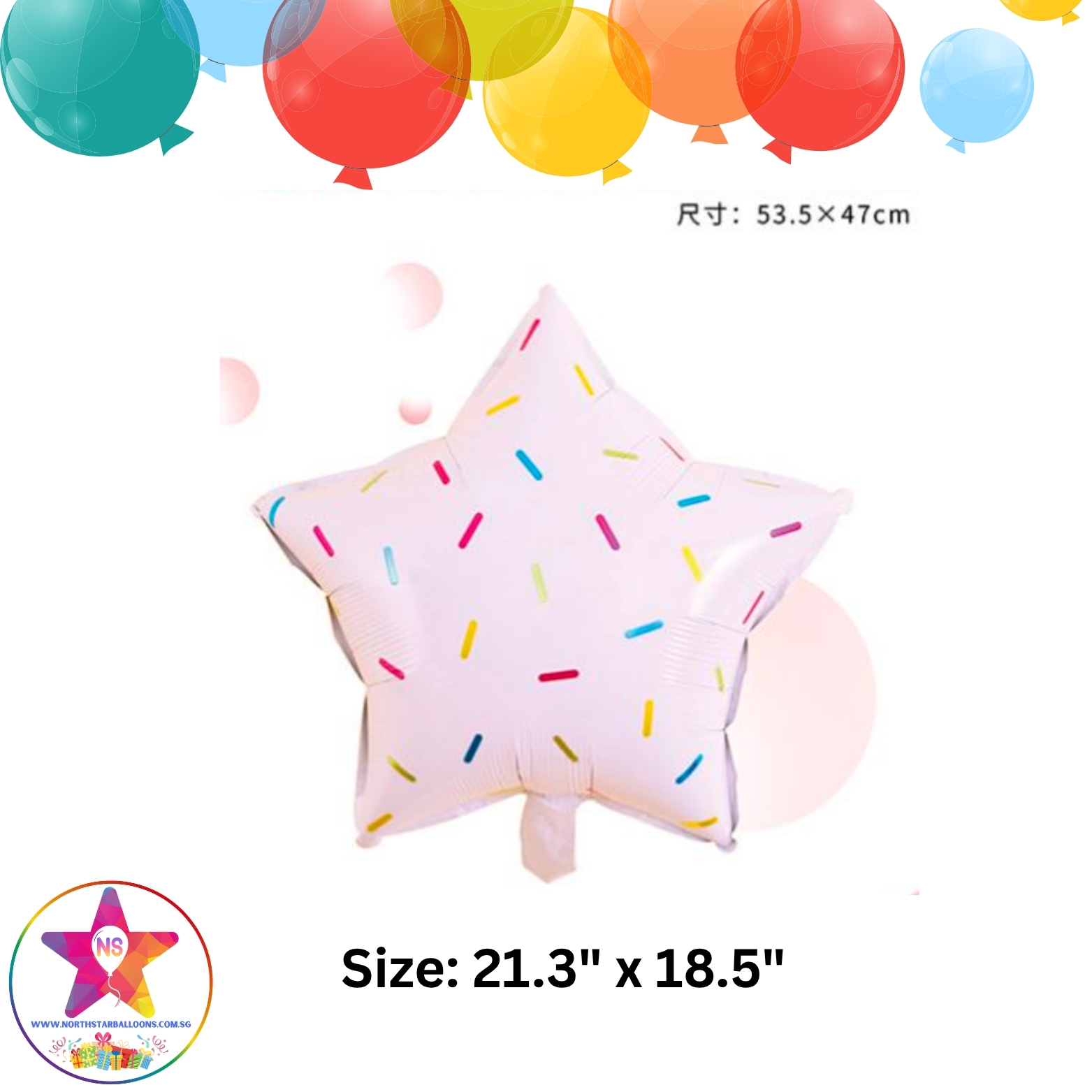 Star Flakes Foil - North Star Balloons
